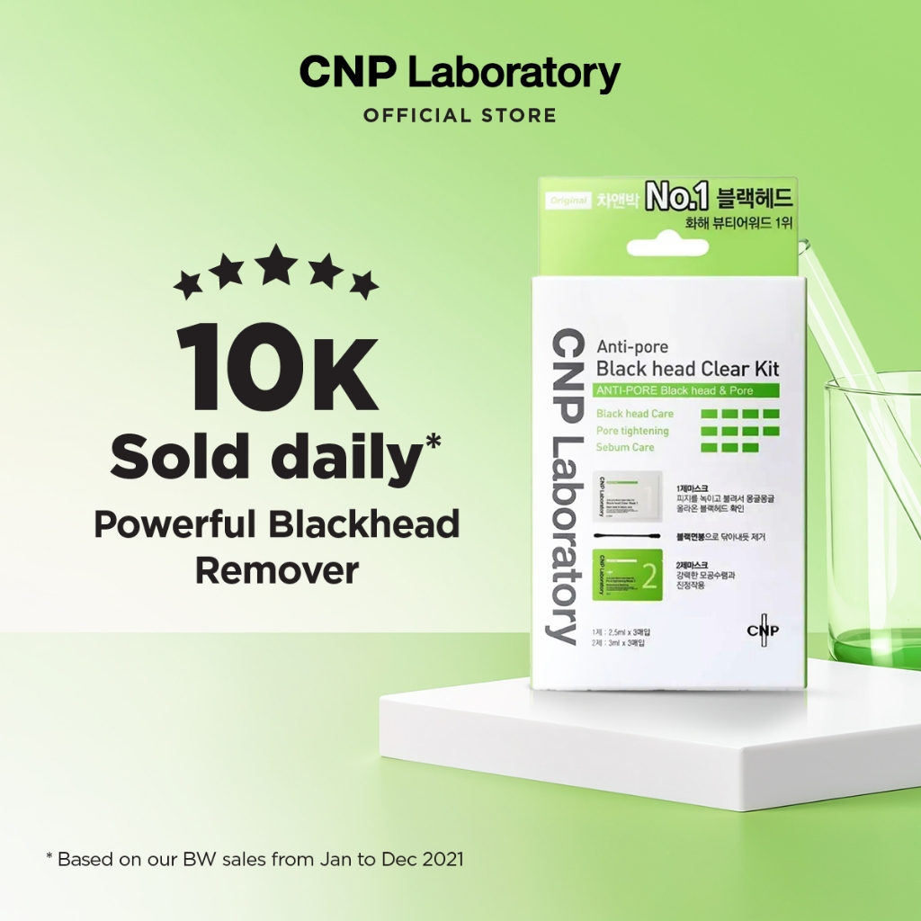 CNP Laboratory Anti-Pore Black Head Clear 3 Kit Set - Low Irritant ...