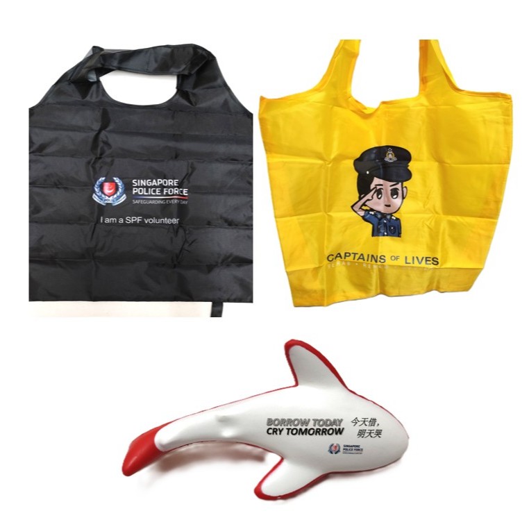 Singapore Police Force SPF tote bag / Prison police officer yellow tote ...