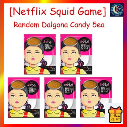 [Netflix Squid Game] Random Dalgona Candy 5ea | Shopee Singapore