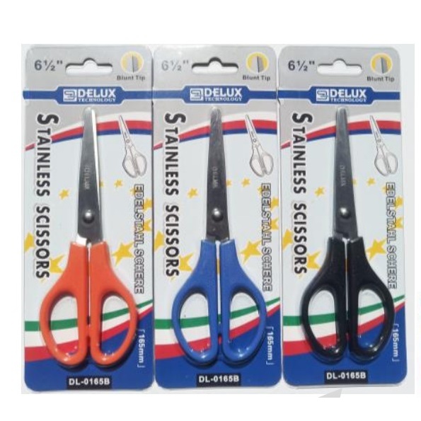 Delux 16.5cm Stainless Steel Scissors / Scissor | Shopee Singapore