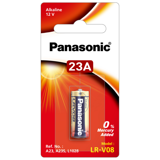 Panasonic LRV08 23A Specialty Alkaline 12V Battery A23 A23S L1028 ...