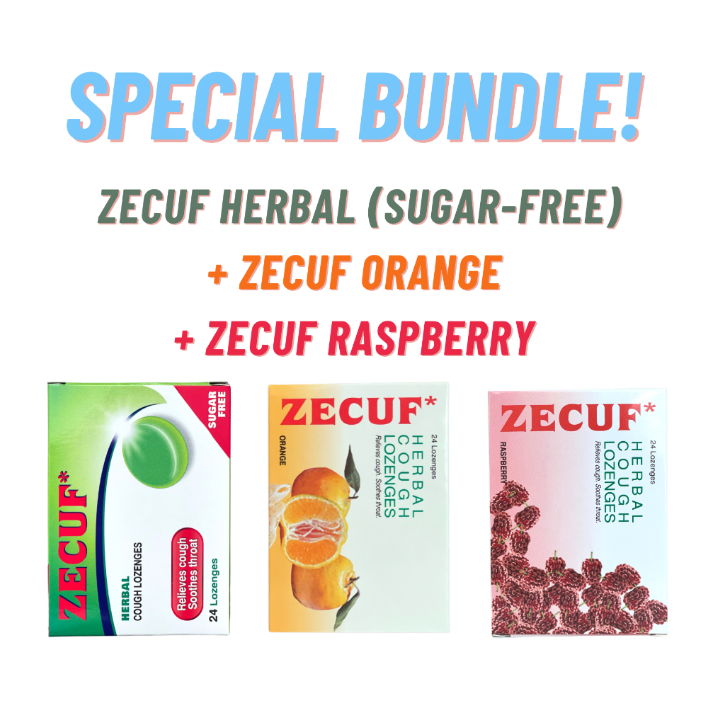 Special Bundle: Herbal Cough Lozenges (Sugar Free Flavour + Orange ...