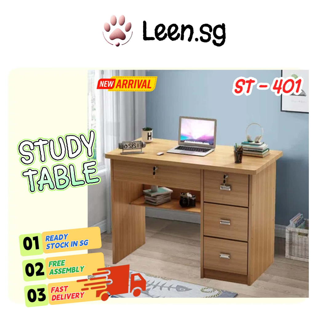 [Leen] SG Local Seller/Ready Stock/Pre- Assembled] Study Table/ Office ...
