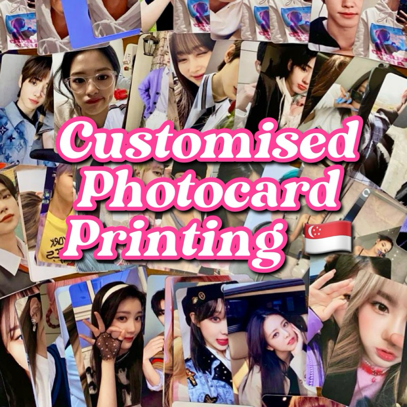 Customised Fansupport Kpop / Anime / Personal Photocard Printing ...