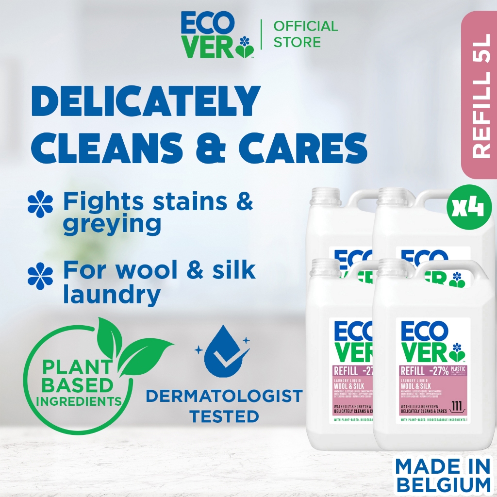 [Bundle of 4] Ecover Wool & Silk Delicate laundry liquid 5L | Shopee ...