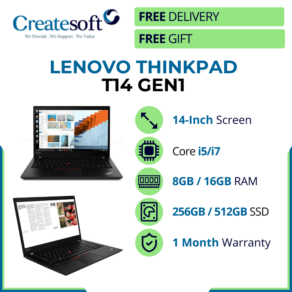 Refurbished Lenovo ThinkPad T14 T15 Gen1 14 inch Laptop i5 i7 8GB 16GB ...