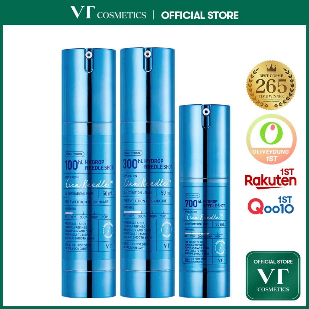 [VT] Hydrop Reedle Shot 100hL, 300hL, 700hL Moisturizing Booster, Deep ...