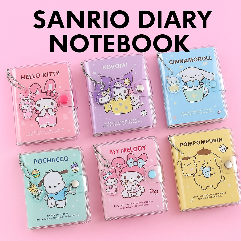Sanrio Characters 3-Ring Diary Memo Pad | Cute Mini Notebooks – Hello ...