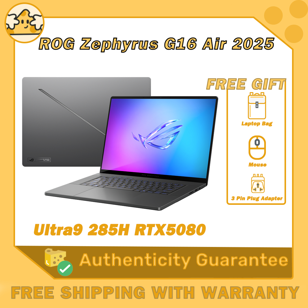 ASUS ROG Zephyrus G16 Air 2025 Ultra9 285H RTX5080 16inch 2.5K 240Hz ...