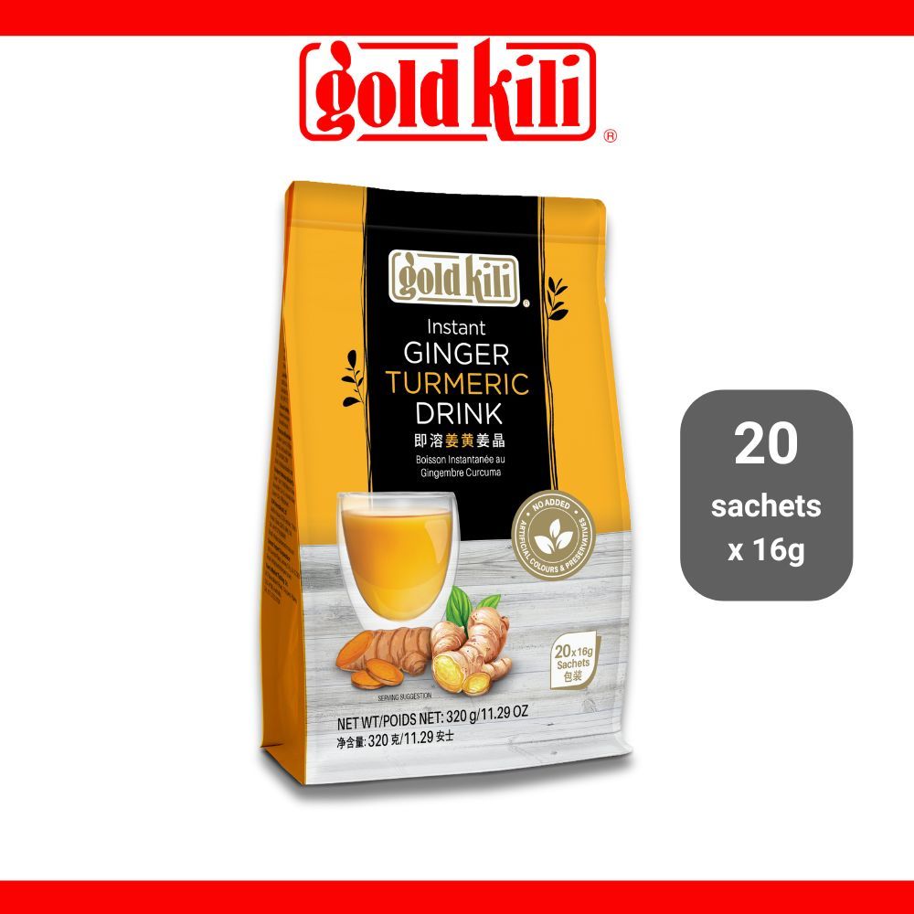 Gold Kili Instant Ginger Turmeric Drink x 20Sachets | Shopee Singapore
