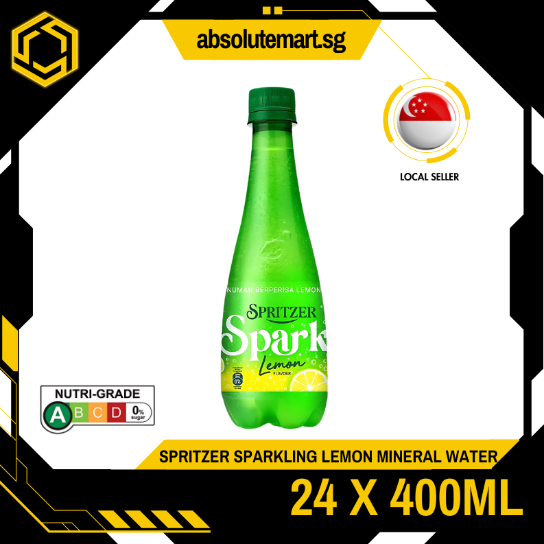 SPRITZER Sparkling Lemon Mineral Water 400ML X 24 (BOTTLE) | Shopee Singapore