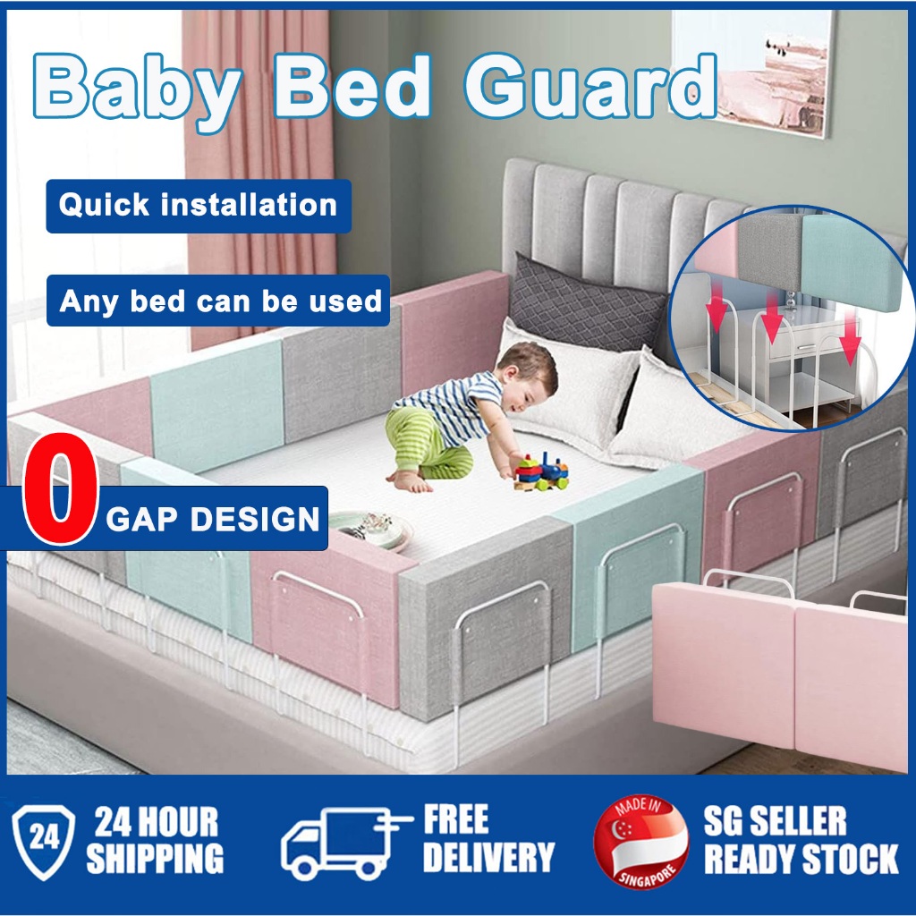 SG [In Stock]Baby Bed Rails Children's Bed Rail Guard Bumper Bed Fence ...