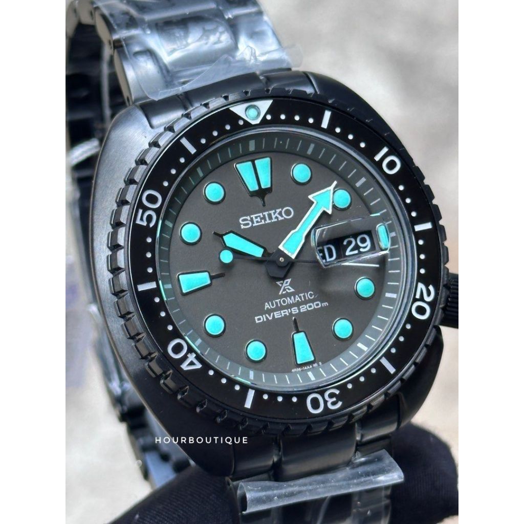 Brand New Seiko Prospex Stealth Night Vision King Turtle Automatic ...