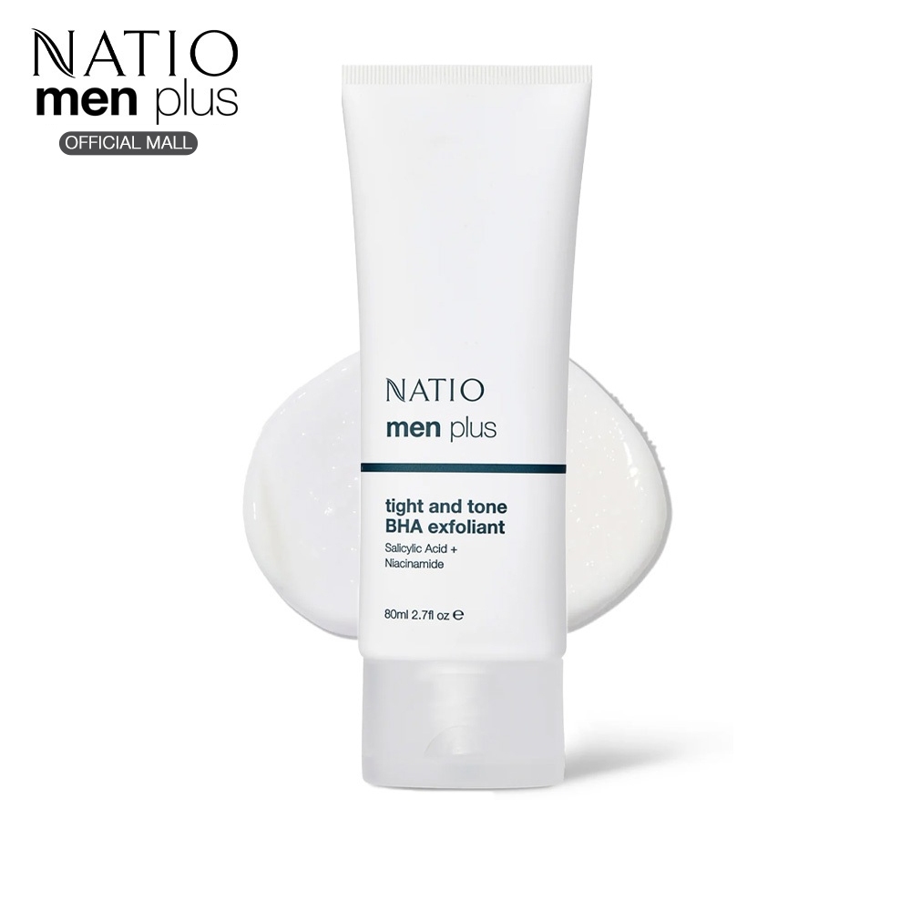 Natio Australia Men Plus Tight and Tone BHA Exfoliant,80ml, Brightening ...