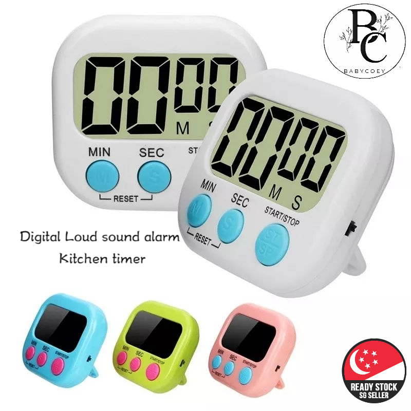 [SG stocks]Digital Loud sound alarm kitchen timer for cooking and ...