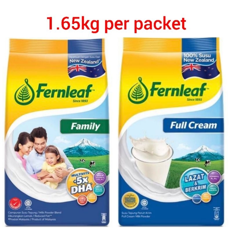 (Exp Sep2026) Fernleaf Full Cream / Fernleaf Family 1.65kg Milk Powder ...