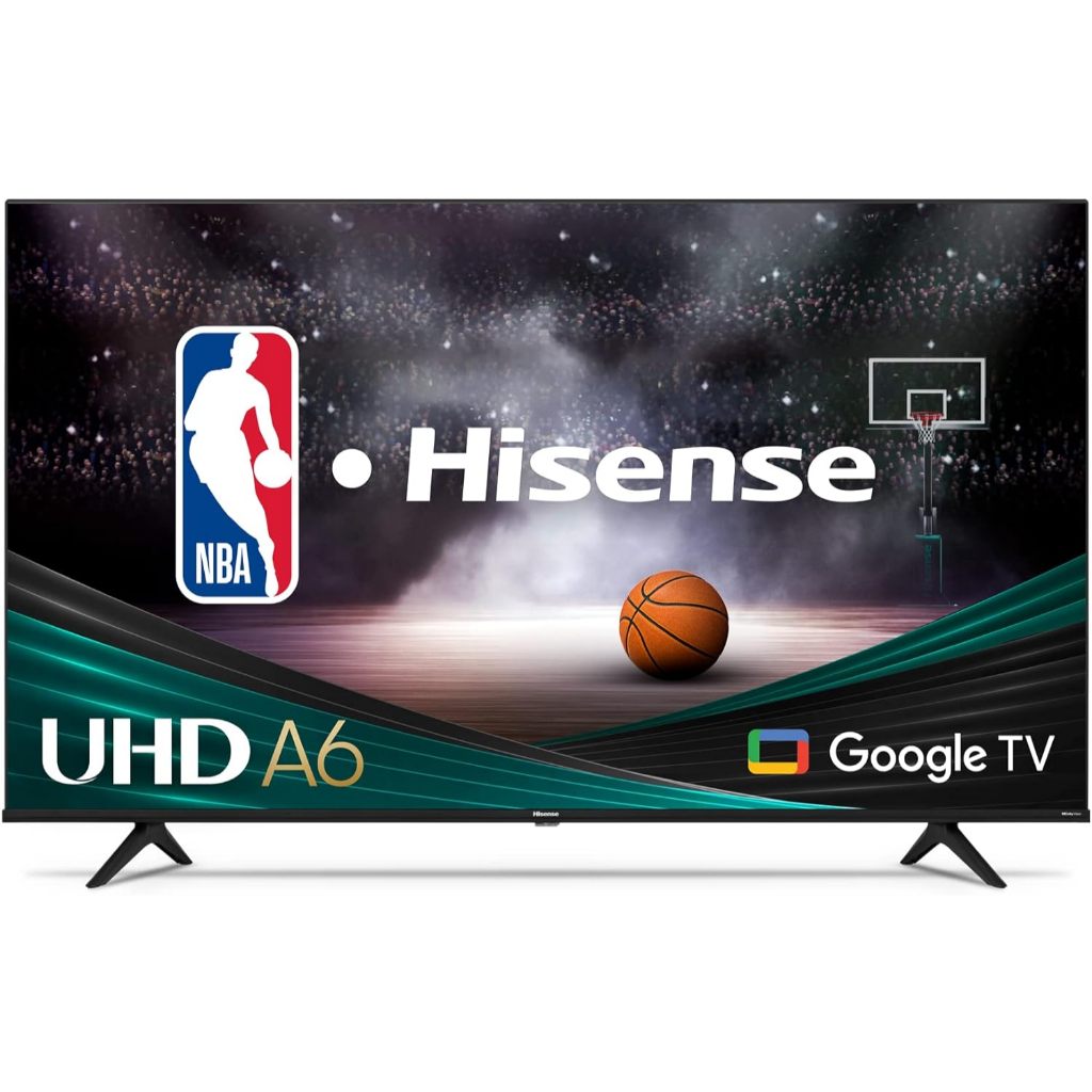 Hisense 55/65/70-Inch Class A6h Series 4K UHD Smart Google TV with Alexa Compatibility, Dolby ...