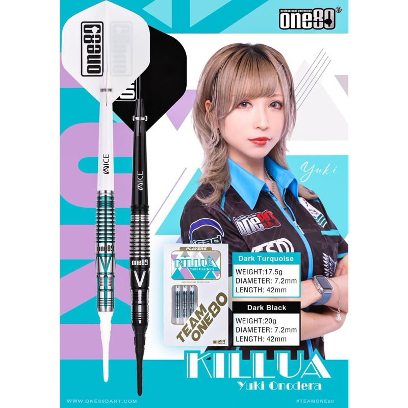 One80 Darts • Killua • Yuki Onodera • 17.5g 20g • SGDARTS | Shopee ...