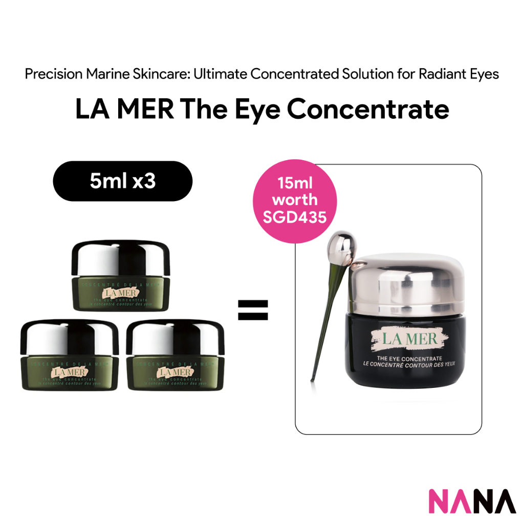 LAMER/LA MER The Eye Concentrate Sample Pack (5ml x 3/2/1) | Shopee ...