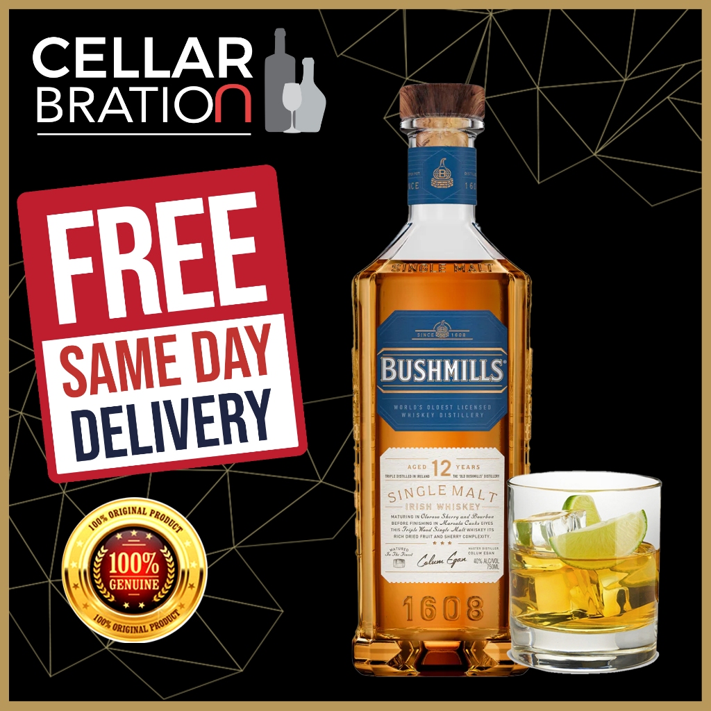 Bushmills 12 Year Old Single Malt Irish Whiskey 700ml | Shopee Singapore