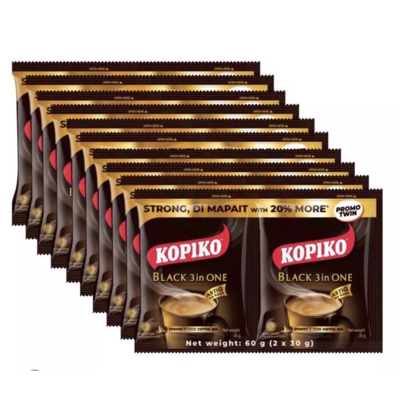 Kopiko Black Twin Pack 60g (Bundle 3 Twin pack sachets) | Shopee Singapore