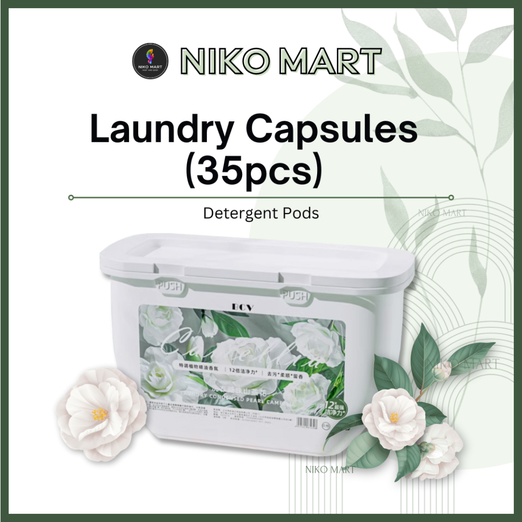 Laundry Capsule White Tea (35 pc) Laundry Detergent Laundry Pods ...