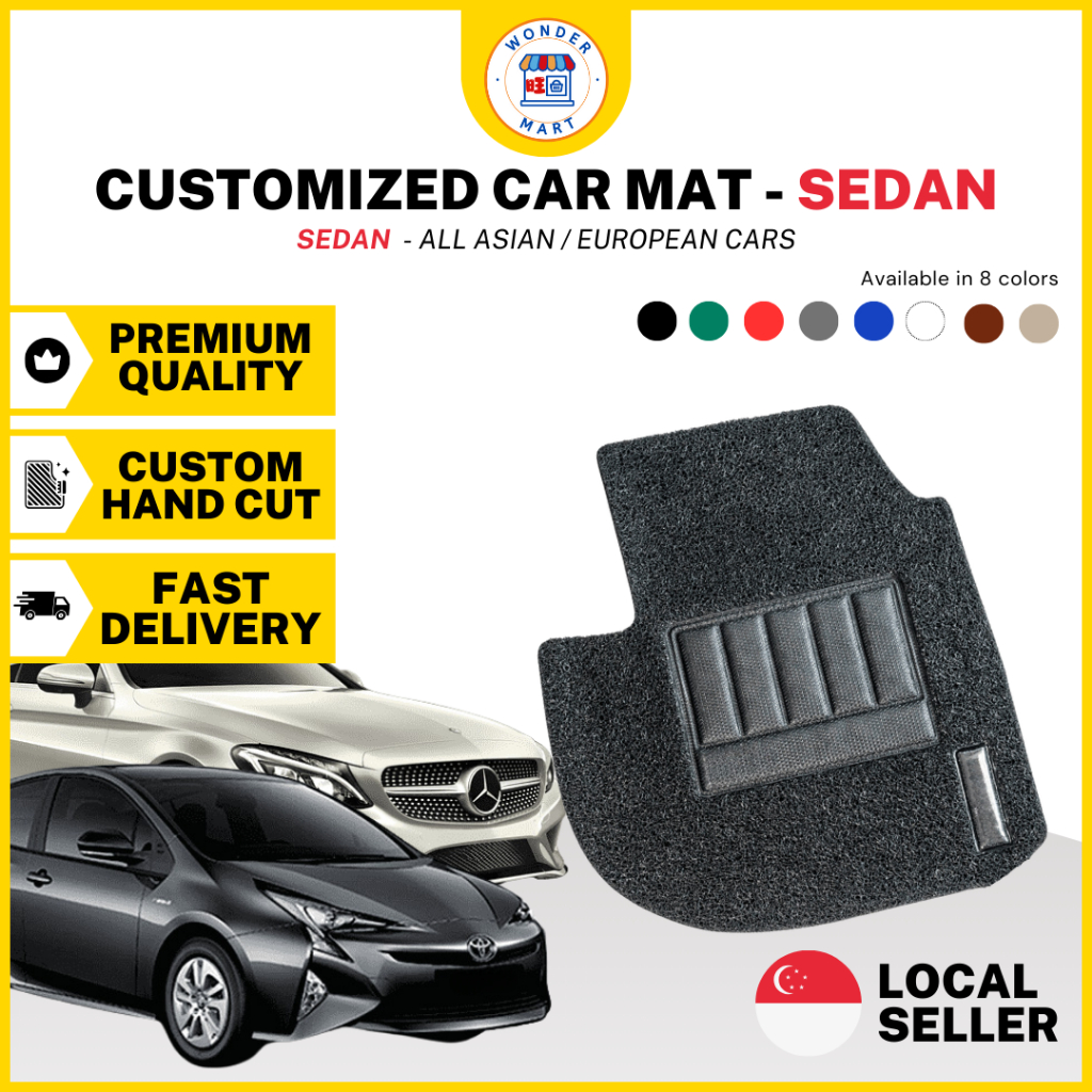 SEDAN Customized Fit Car Floor Mat Set | Premium Coil Mat Waterproof ...