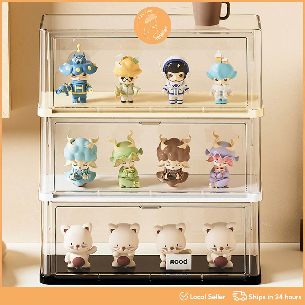 Popmart Display Box Stackable Figurine Storage Case Blind Box Shelf ...