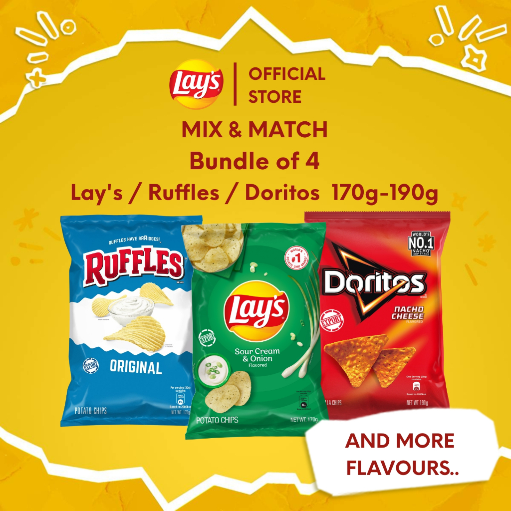 Lay's / Ruffles / Doritos Chips 170g-190g | Shopee Singapore