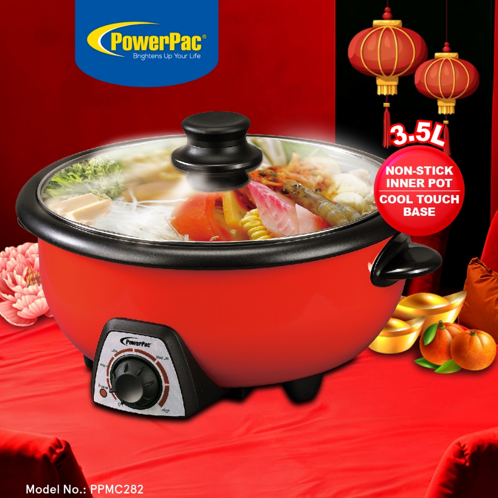 PowerPac Steamboat & Multi Cooker 3.5L (PPMC282) | Shopee Singapore