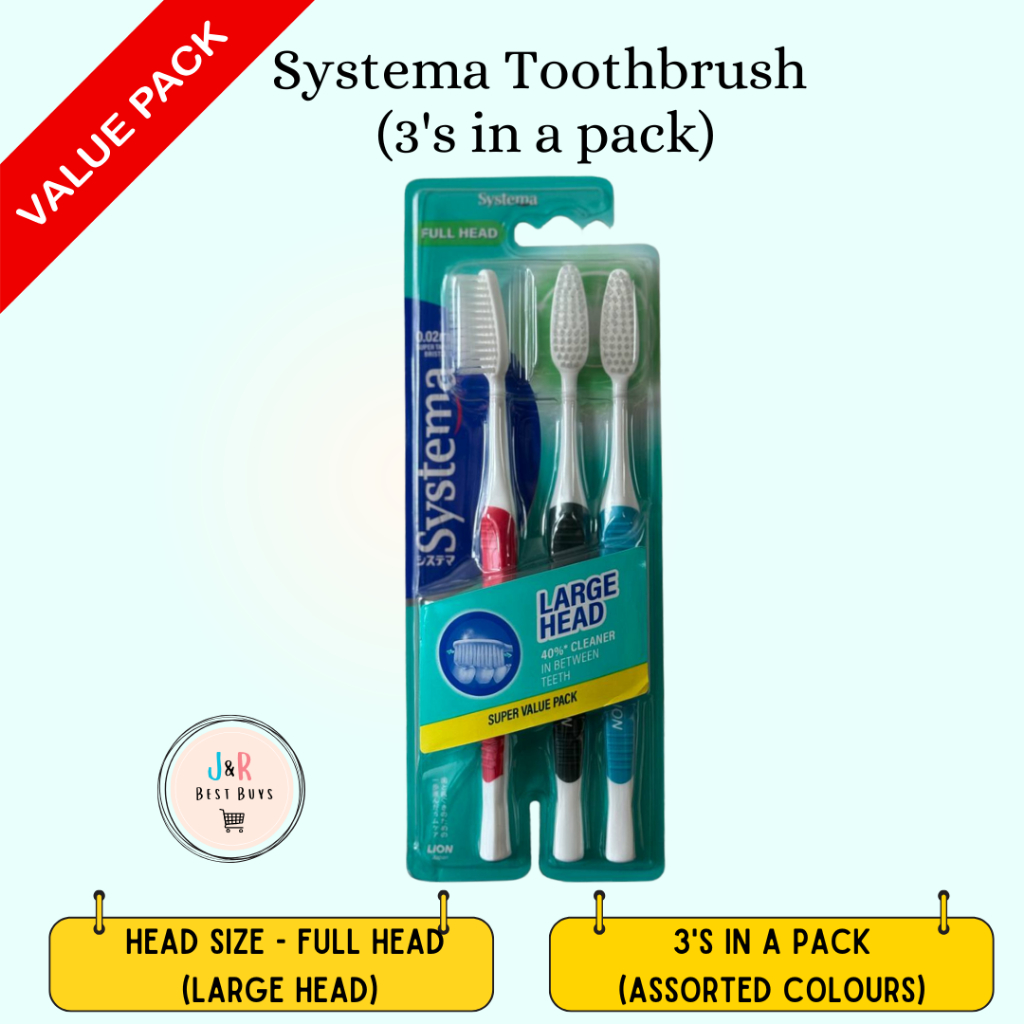[SG READY STOCK] Systema Toothbrush - Large Head (Value Pack) | Shopee ...