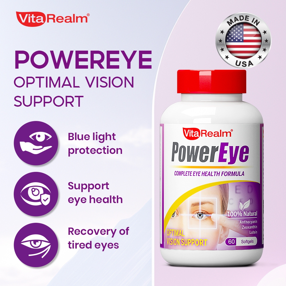VitaRealm PowerEye 60s | Eyes Vision Eye Care | Lutein | Support Night ...