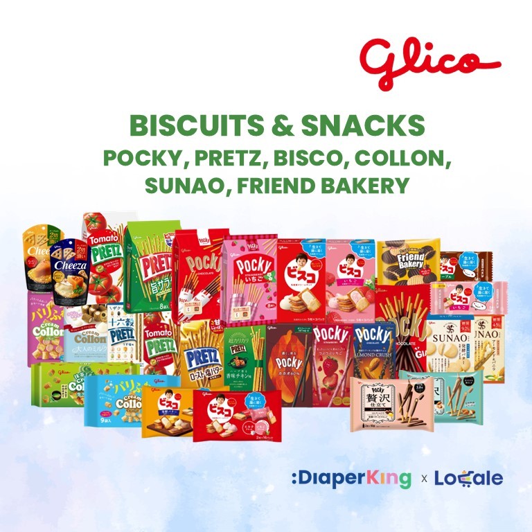 Glico Japan Assorted Biscuits & Snacks - Pocky / Pretz / Cheeza / Bisco ...