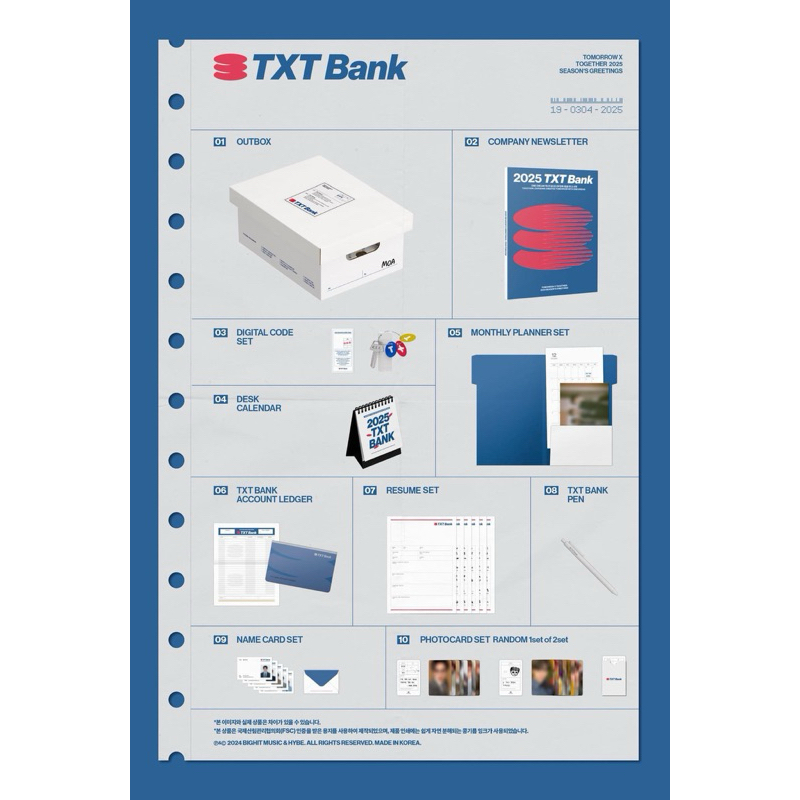 [MERCH | SHARING] TXT 2025 Season’s Greetings TXT BANK | Shopee Singapore