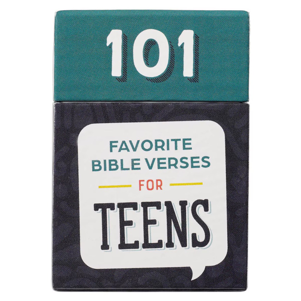 101 Favourite Bible Verses for Teens Teal and Blue Box of Blessings ...