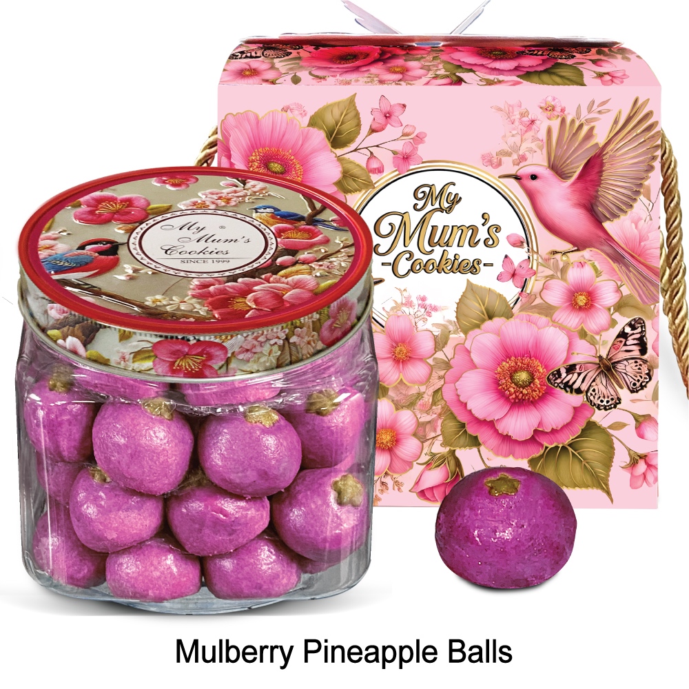 [My Mum's Cookies] CNY Mulberry Pineapple Ball (520g) | Shopee Singapore