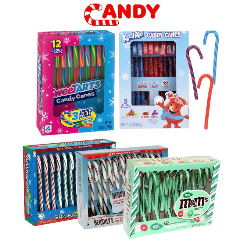 Hersheys Chocolate Mint Candy Canes, Kool-Aid Candy Canes, Jolly ...