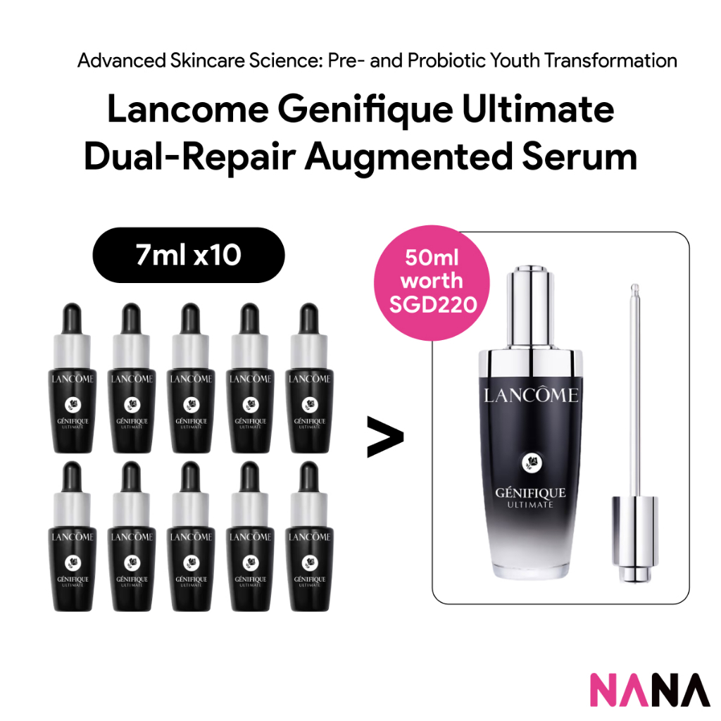 Lancome Genifique Ultimate Dual-Repair Augmented Serum Sample Pack (7ml ...