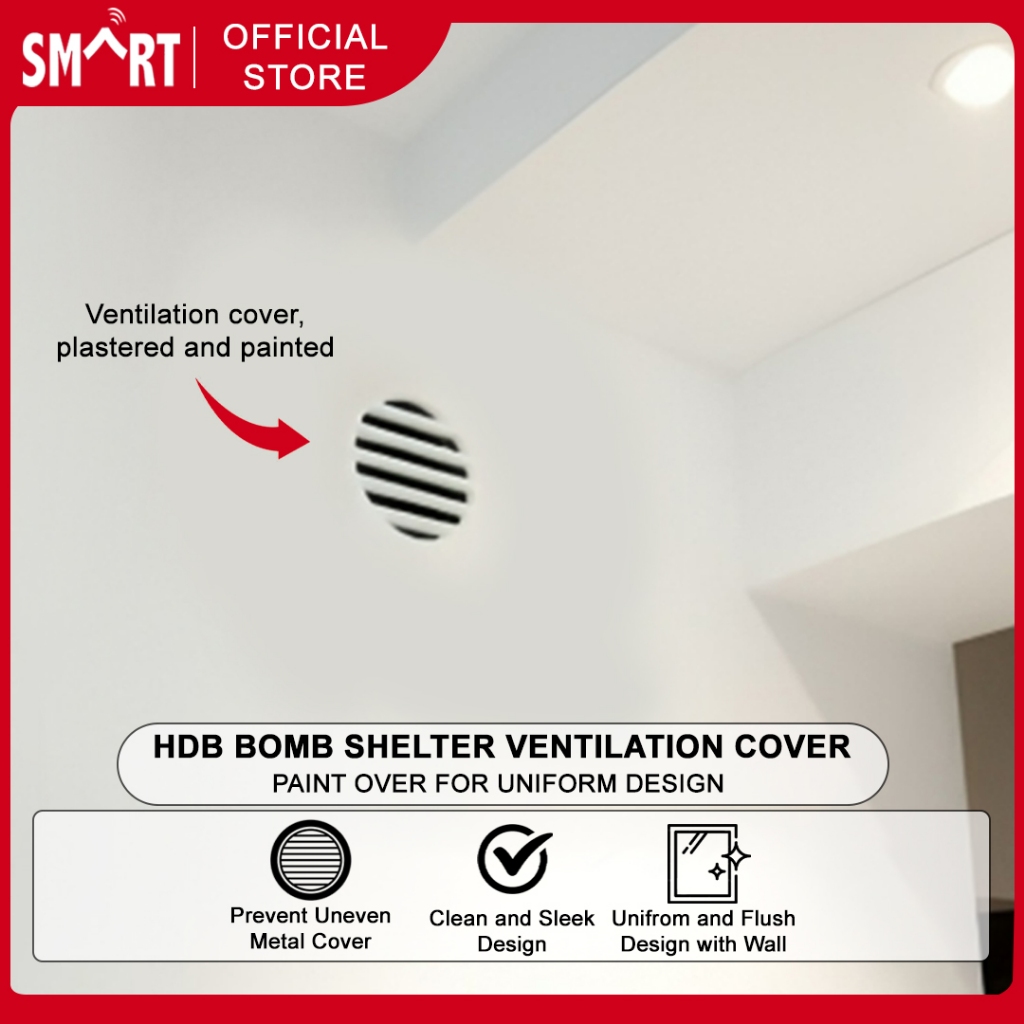 Bomb Shelter Ventilation Cover / BTO Ventilation Cover / Plaster ...
