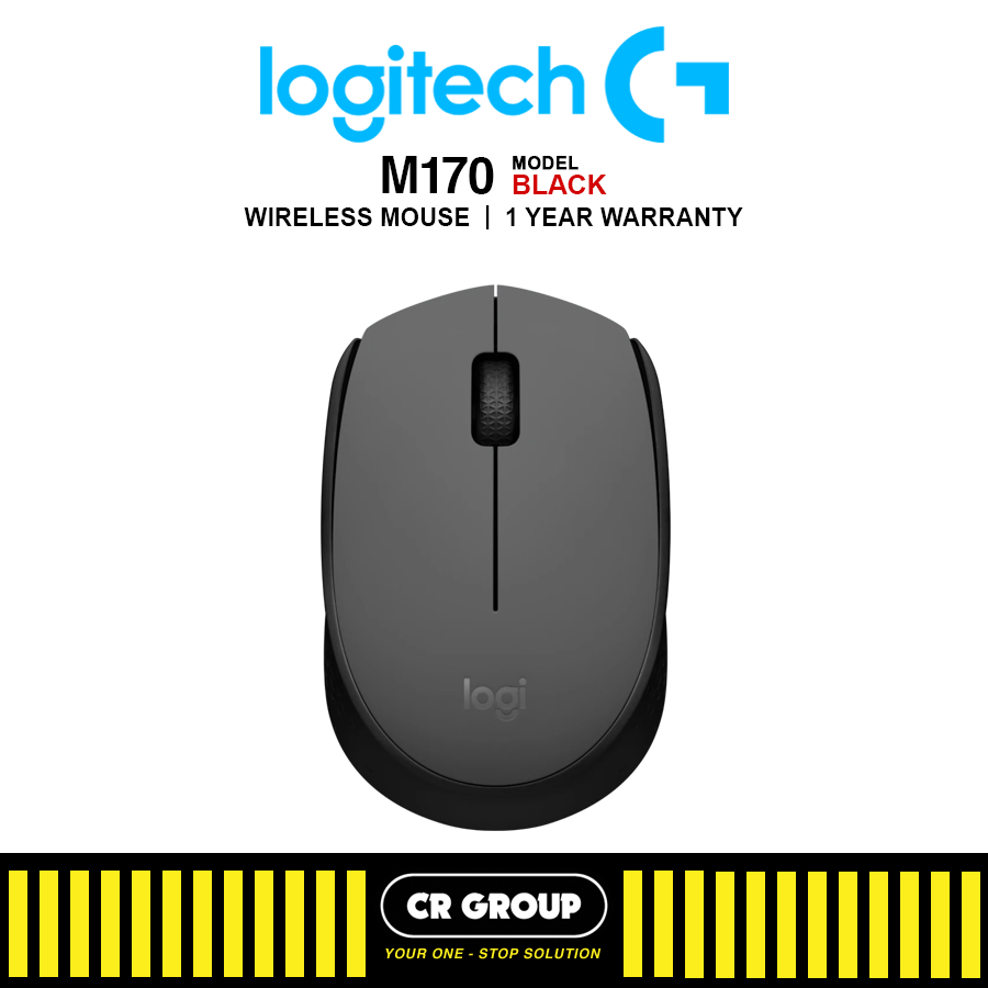 Logitech M170 Wireless Mouse 2.4 GHz with USB Mini Receiver - 1000 DPI ...