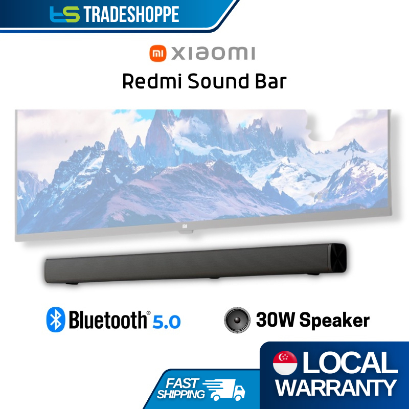 Xiaomi Redmi Mi TV SoundBar Speaker - Black (30W) Sound Bar Bluetooth 5 ...