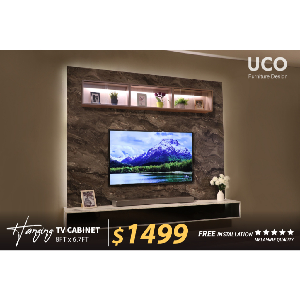UCO HMTC02 8FT HANGING TV CABINET | Shopee Singapore