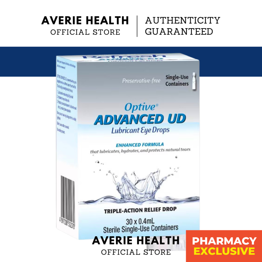Optive Advanced Triple Action Lubricant Eye Drops 0.4ml x 30s | Dry Eye ...