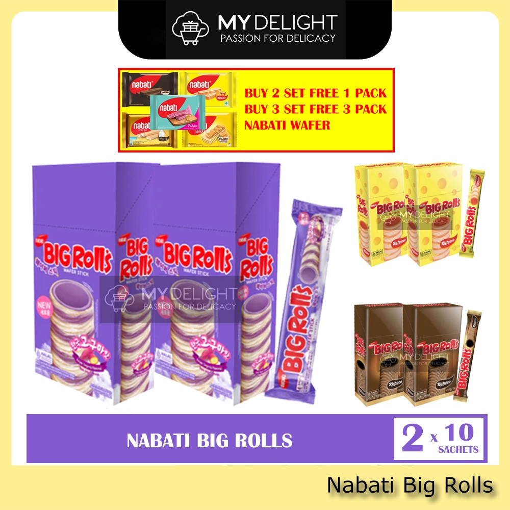 Nabati Big Rolls Very Nice Must Try Sweet Potato Richeese Richoco Wafer ...
