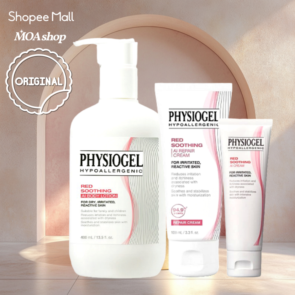 PHYSIOGEL Red Soothing AI Body Lotion & AI Repair Cream - Soothing & Moisturizing Lotion for ...