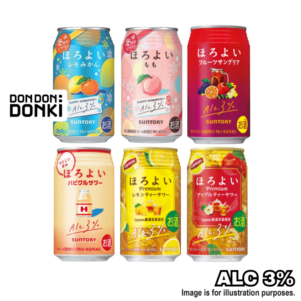 [DONKI]Horoyoi Assorted Flavors Alc 3% | Shopee Singapore