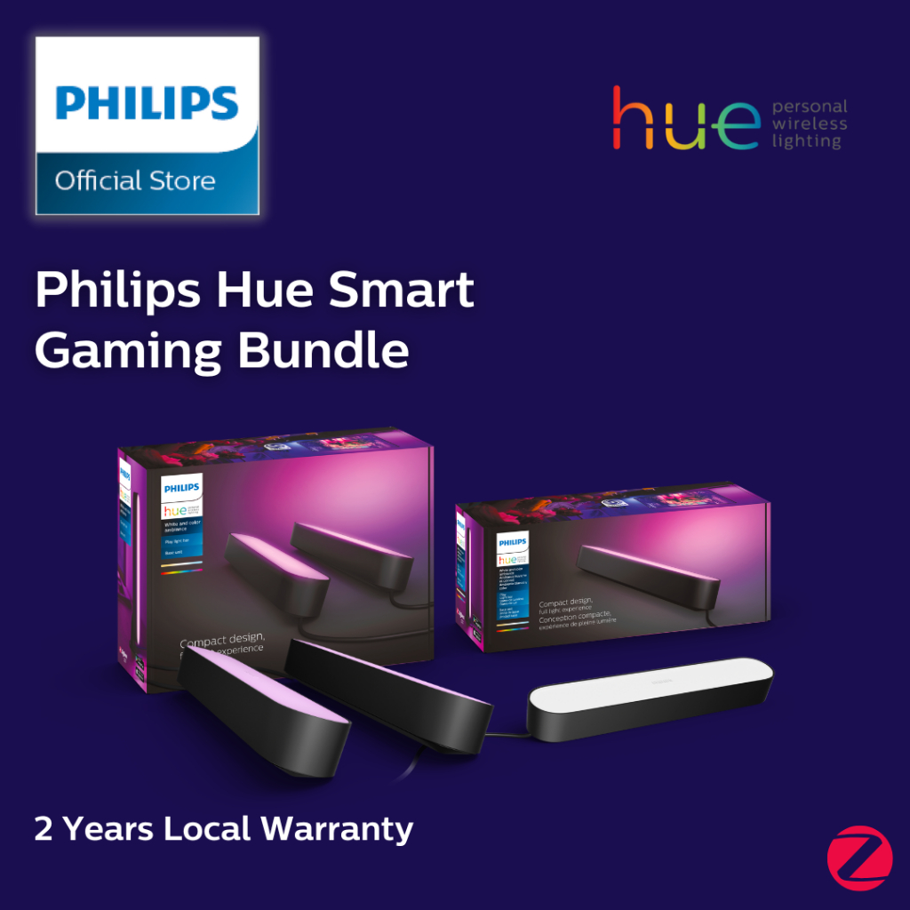 Philips Hue Smart Gaming Bundle: Philips Hue Play Bar 2 Pack Base kit ...