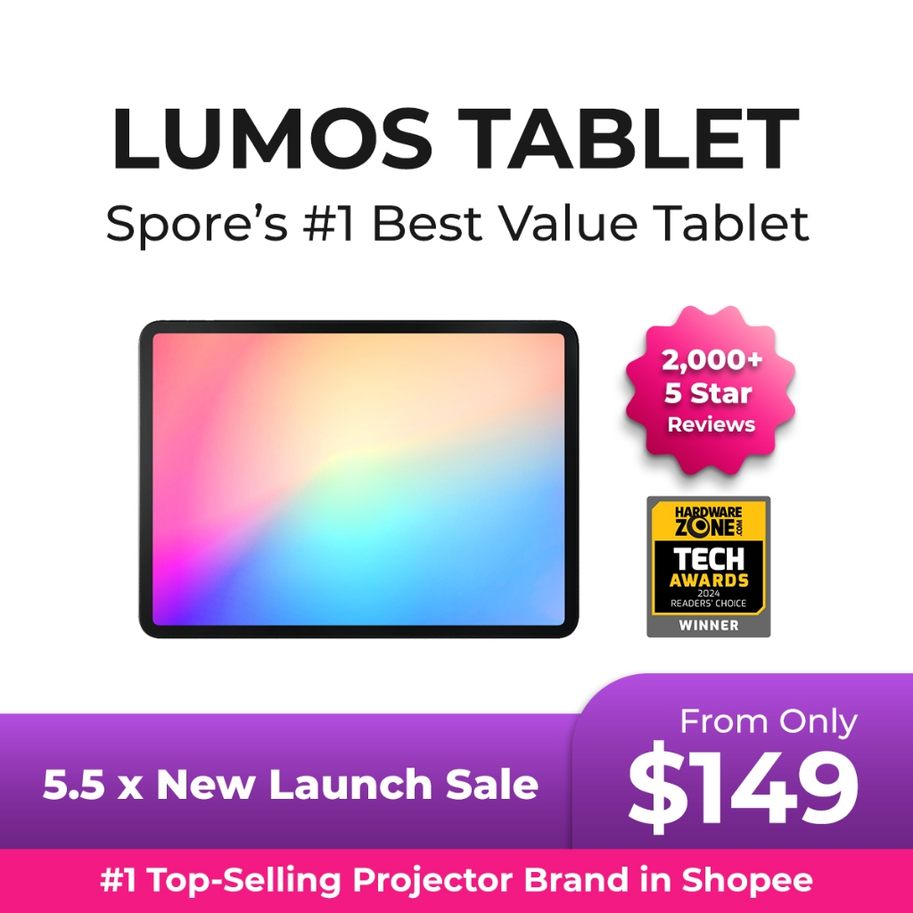 LUMOS TABLET | Best Value Tablet | Shopee Singapore