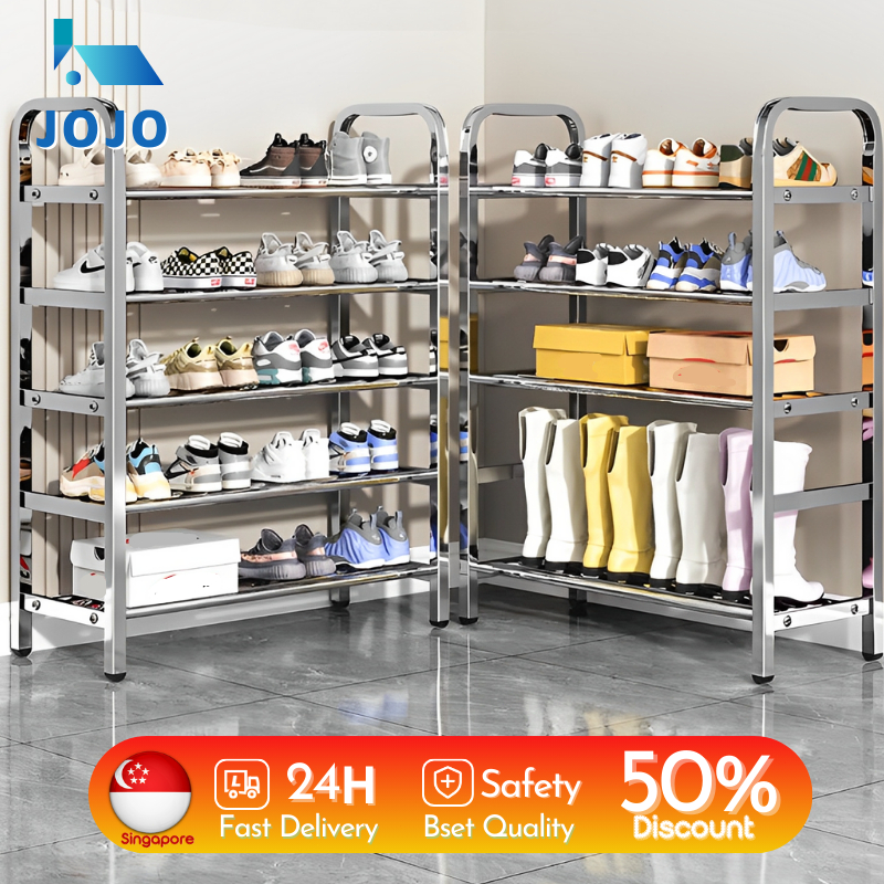 Metal Shoe Rack Stainless Steel mini Shoe Rack Multifunctional Shelves ...