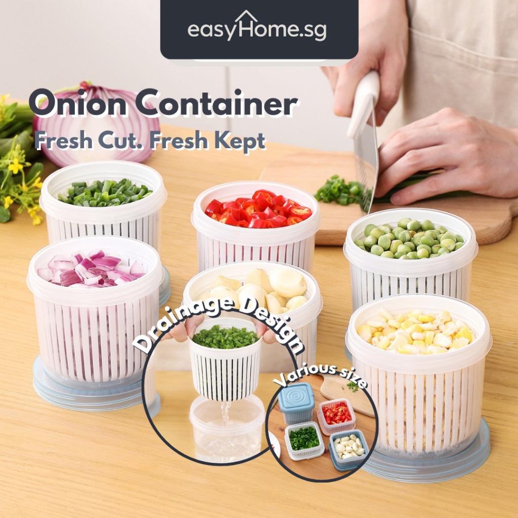Easyhome.sg SG Ready Stock! Onion Container For Garlic Food Garnish ...